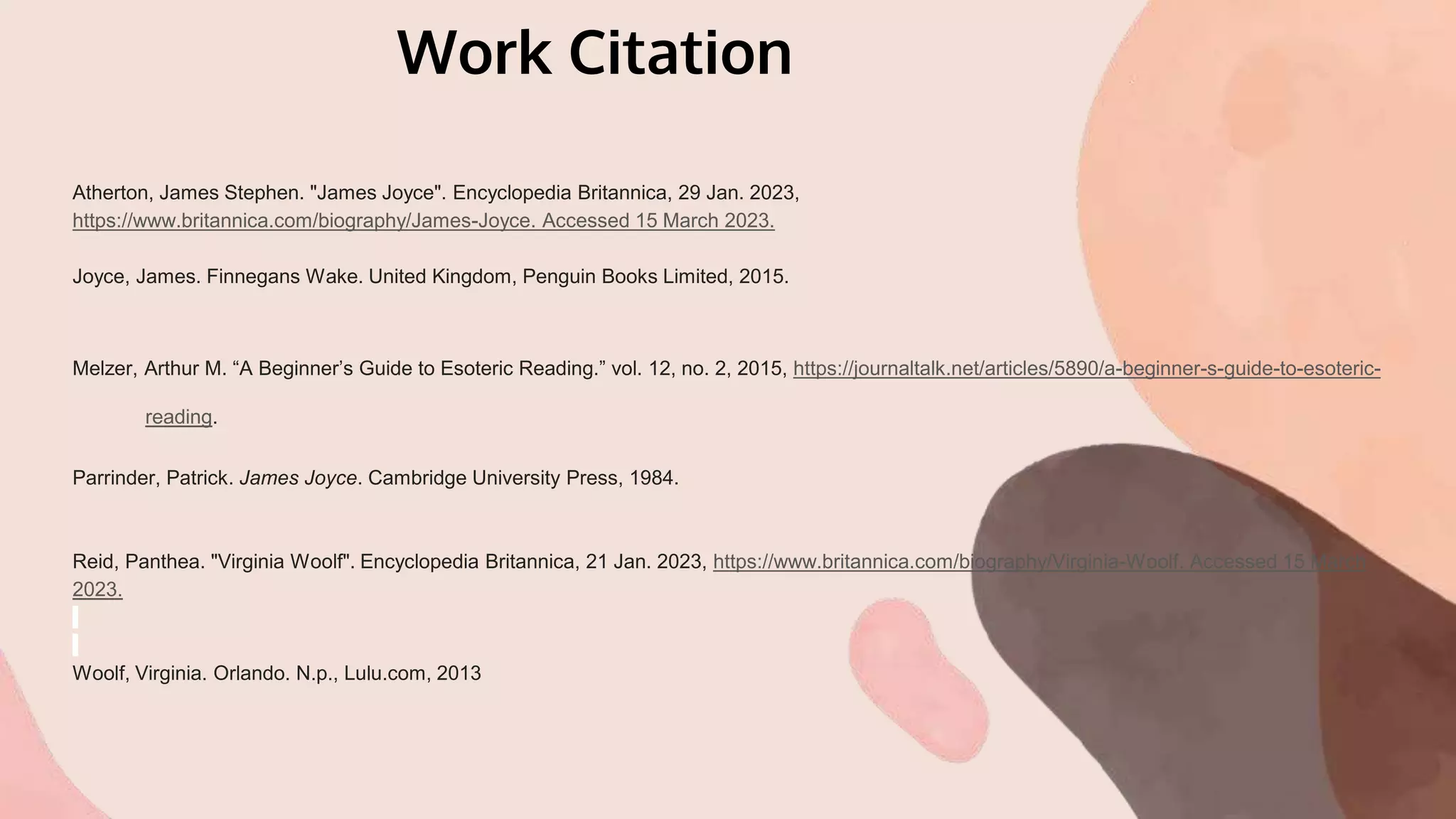 Esotericism in the Works of Virginia Woolf and James Joyce.pptx