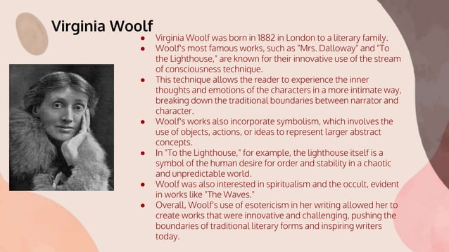 Esotericism in the Works of Virginia Woolf and James Joyce.pptx