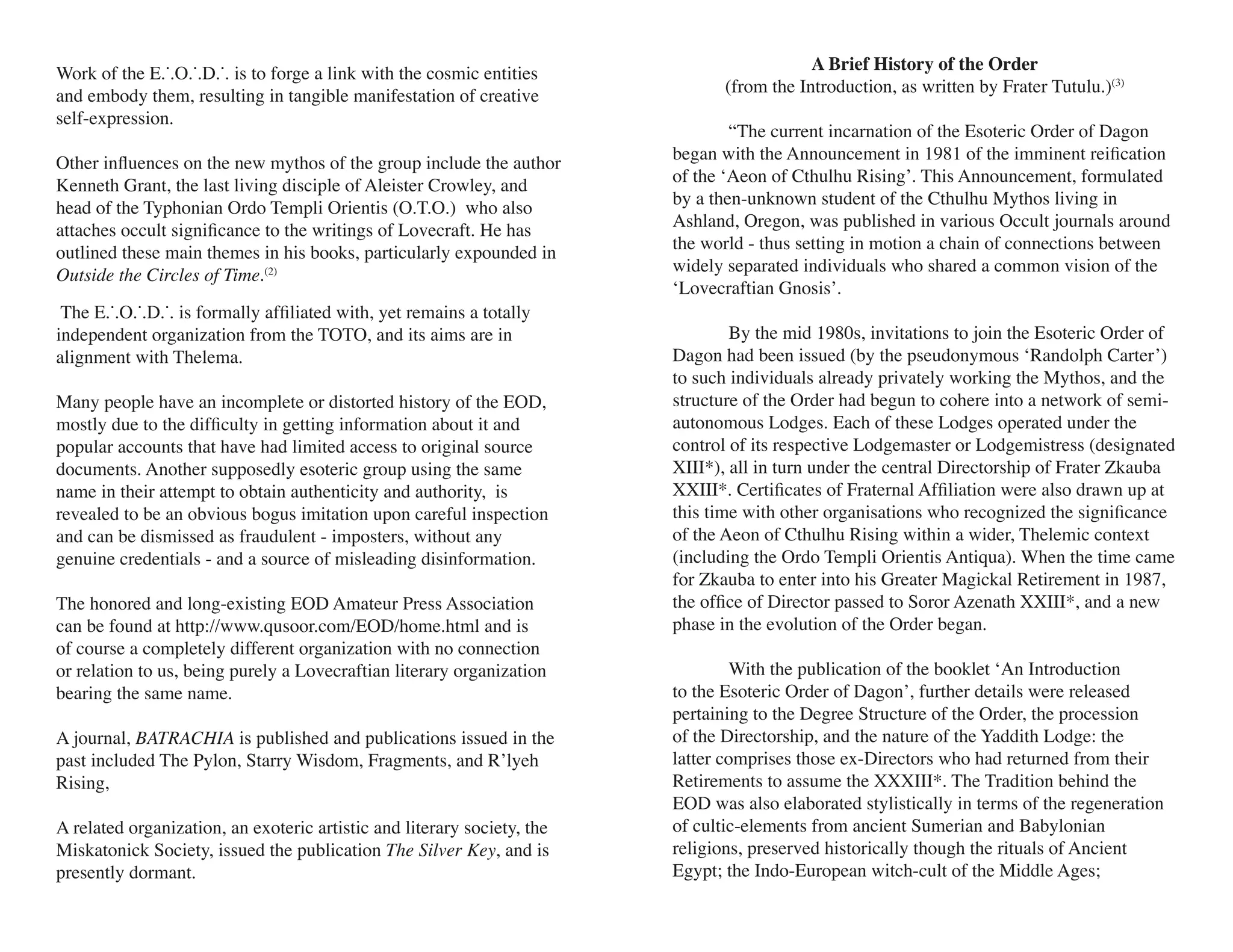 Esoterick.'.order.'.of. ' .dagon.'. introduction | PDF