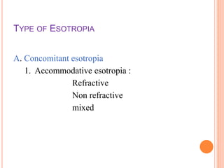 Evaluation of Esotropia in children | PPTX