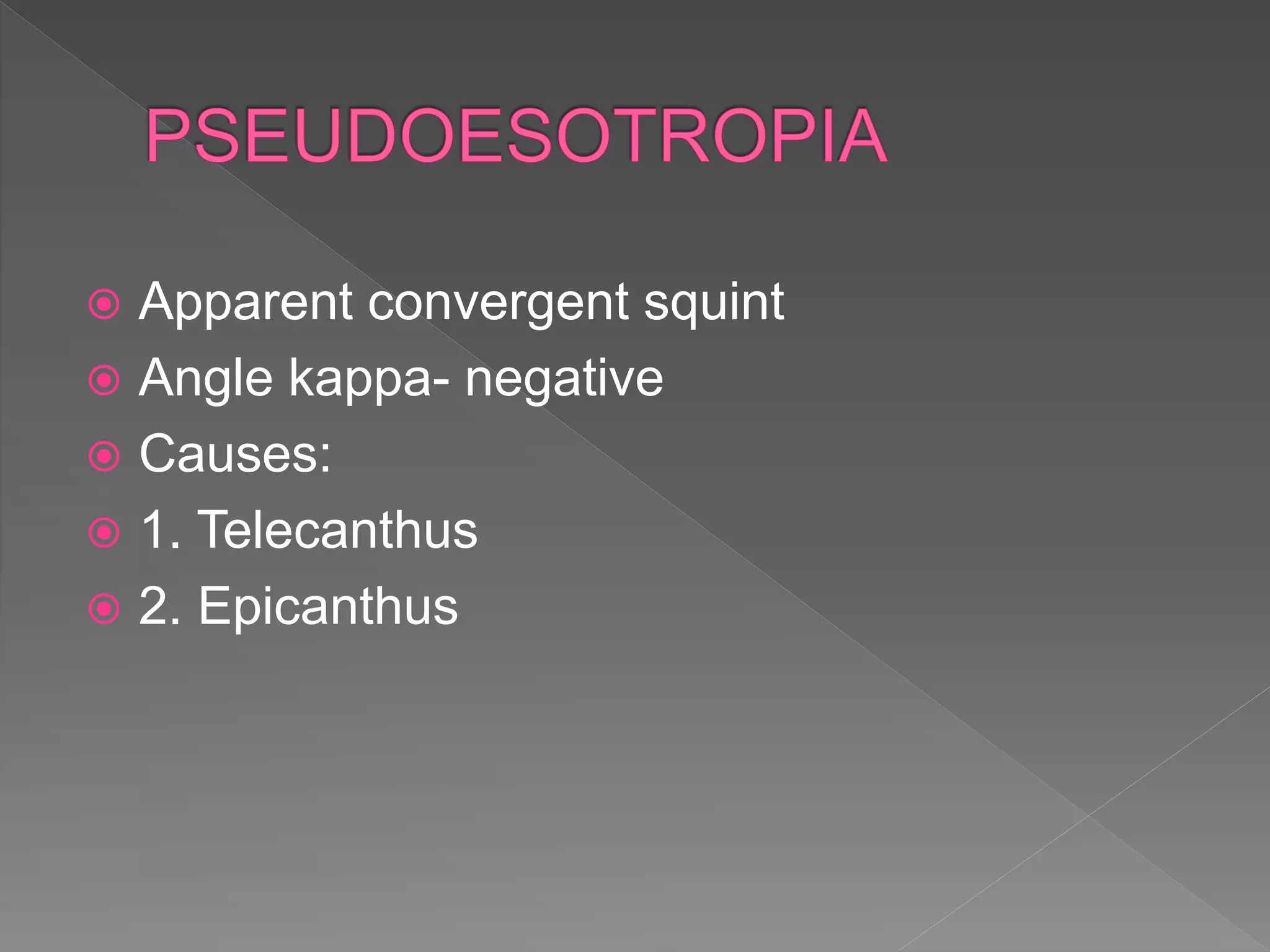 Esotropia | PPTX