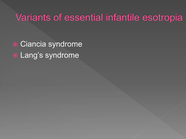 Esotropia | PPTX