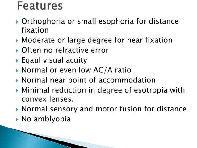 Esotropia , classification , diagnosis and management | PPTX | Eye and ...