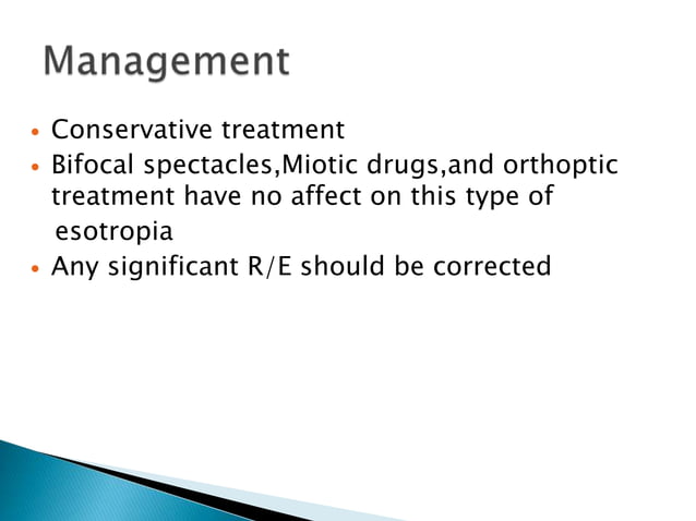 Esotropia , classification , diagnosis and management | PPTX | Eye and ...