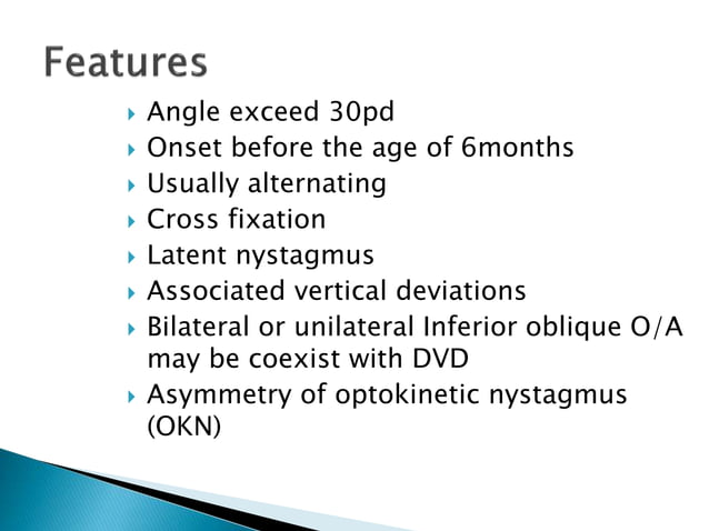 Esotropia , classification , diagnosis and management | PPTX | Eye and ...