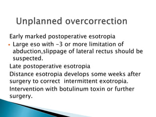 Esotropia , classification , diagnosis and management | PPTX