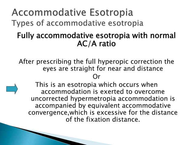Esotropia , classification , diagnosis and management | PPTX | Eye and ...