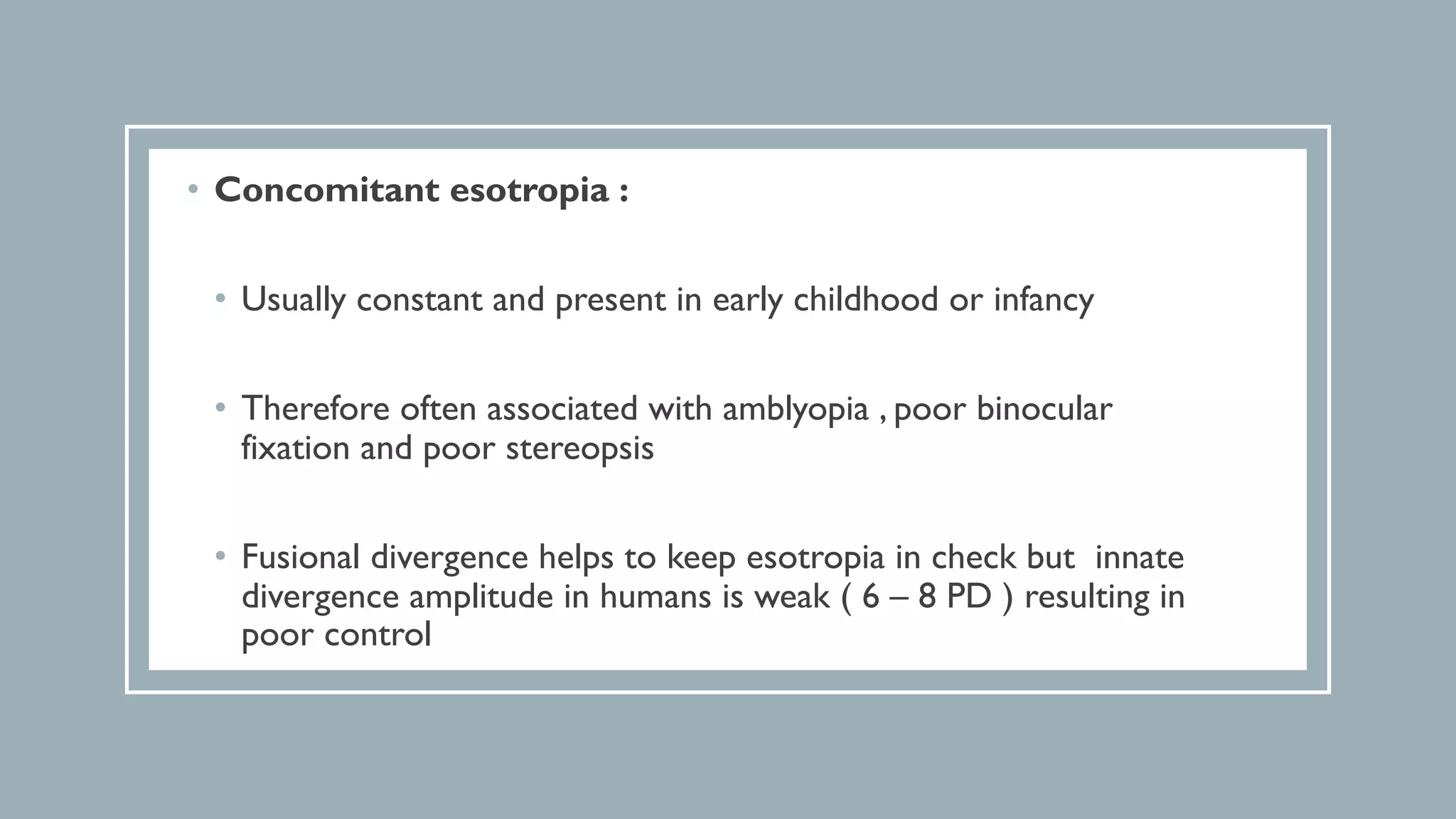Esotropia | PDF