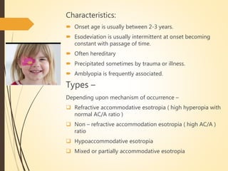 Esotropia by Ashith Tripathi | PPTX | Eye and Vision Conditions ...