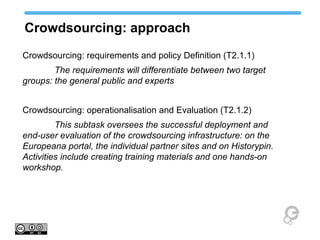 Europeana Sounds kick-off - Workpackage 2 Enrichment and Participation ...
