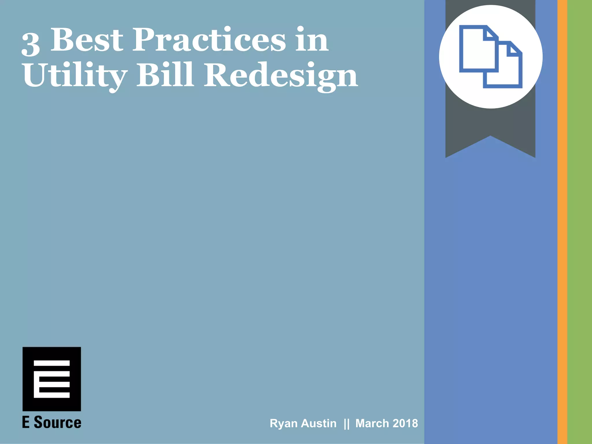 3 Best Practices in Utility Bill Redesign | PDF