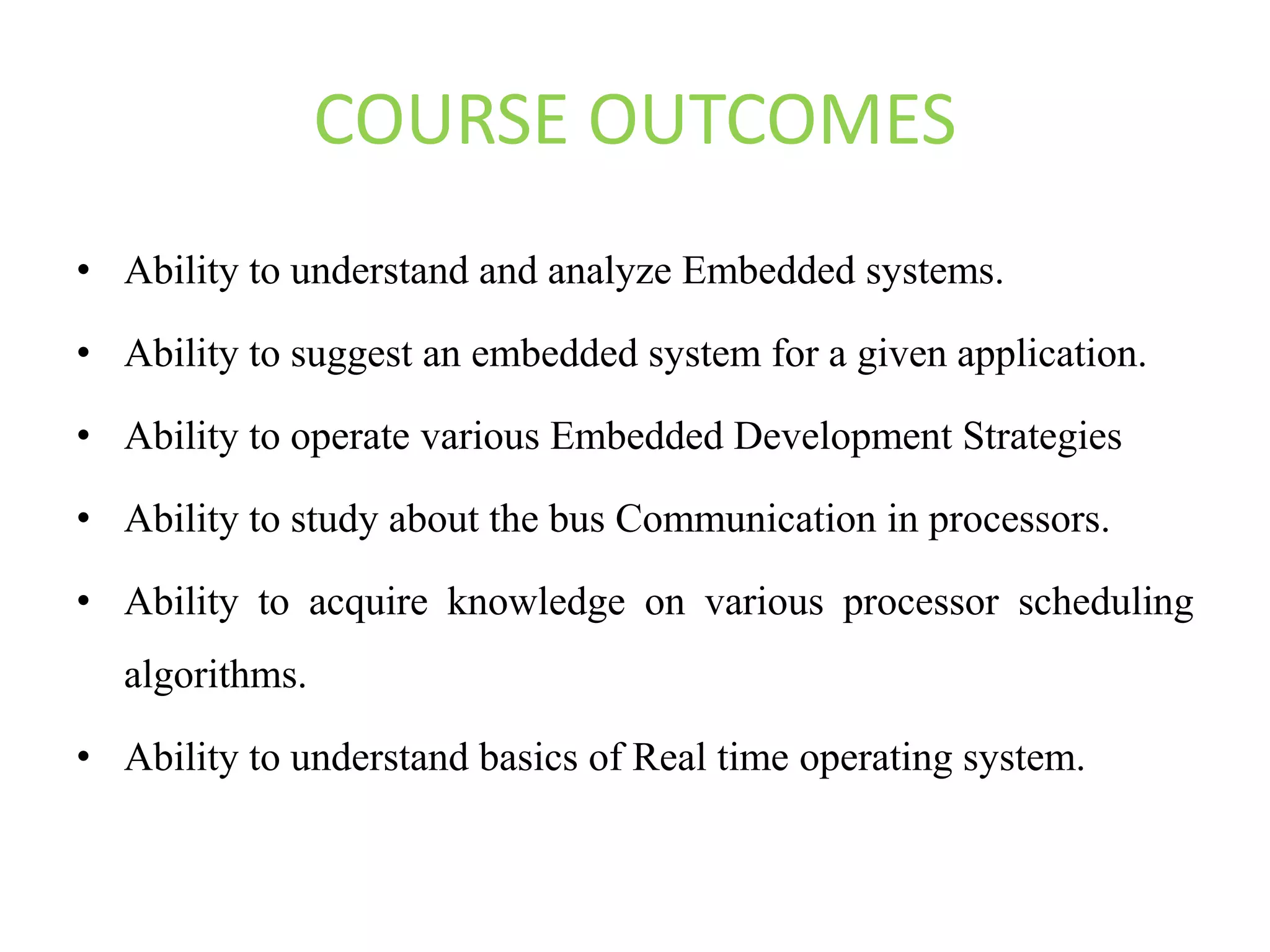 EMBEDDED SYSTEMS overview | PPT