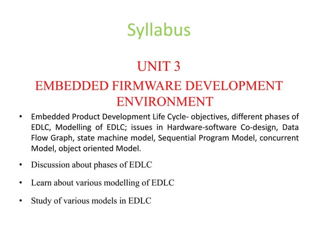 EMBEDDED SYSTEMS overview | PPTX | Operating Systems | Computer ...