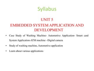EMBEDDED SYSTEMS overview | PPTX | Operating Systems | Computer Software and Applications