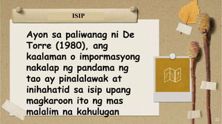 ANG MATAAS NA GAMIT AT TUNGUHIN NG ISIP AT KILOS LOOB | PPTX