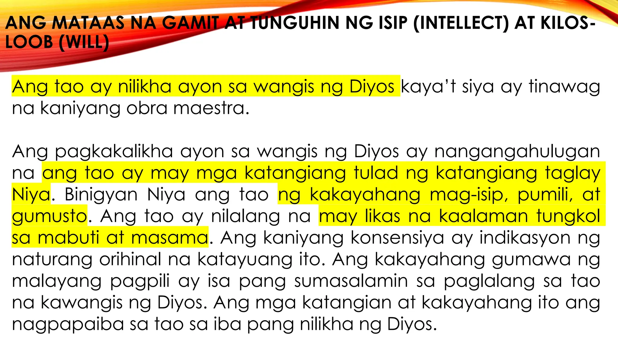 ESP-Grade 10-Module2 Ang Mataas na Gamit at Tunguhin Ng Isip at Kilos ...