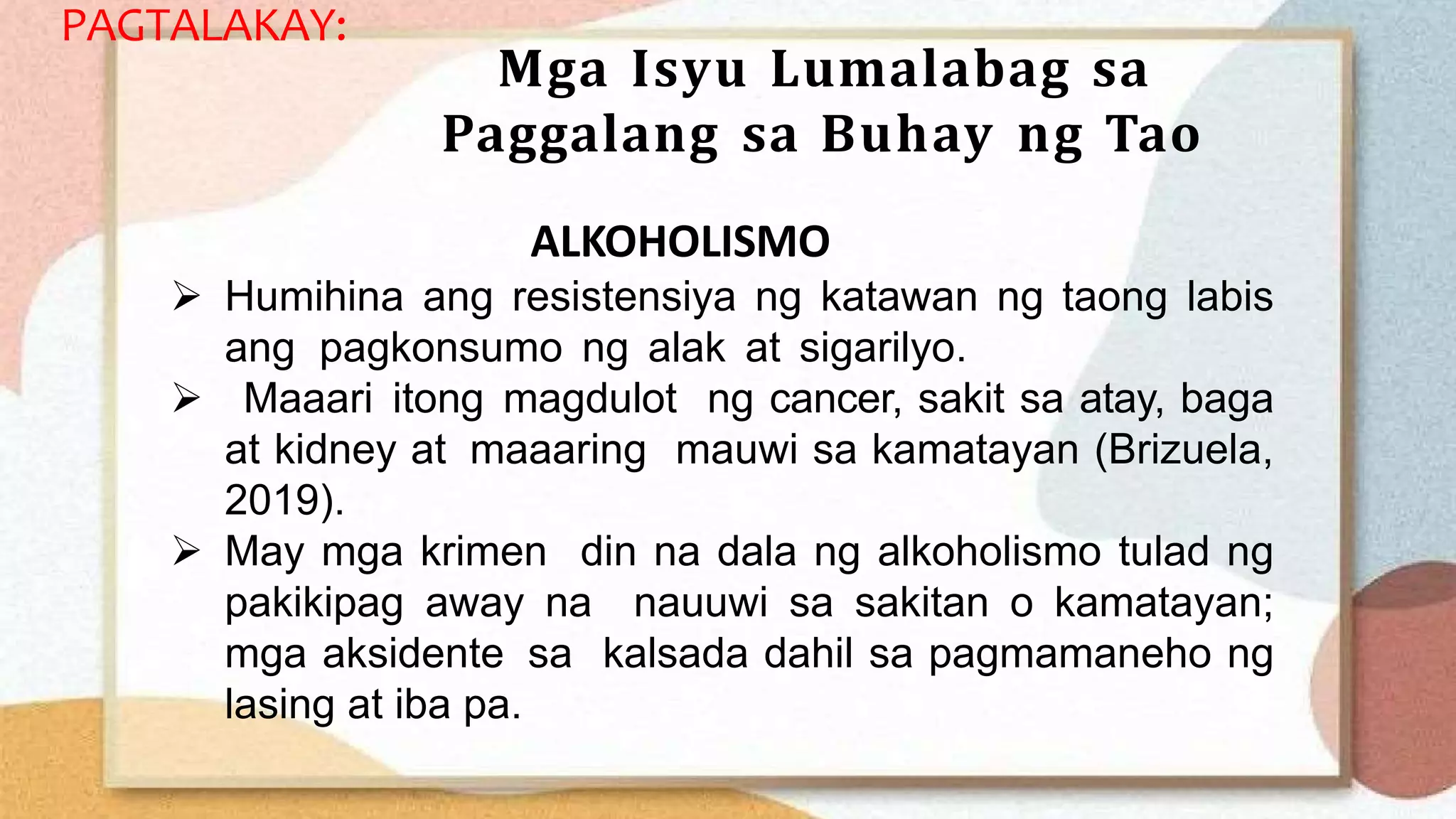 Moral Na Isyu Paggalang sa Buhay | PPTX