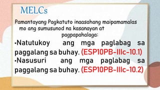 Moral Na Isyu Paggalang sa Buhay | PPTX