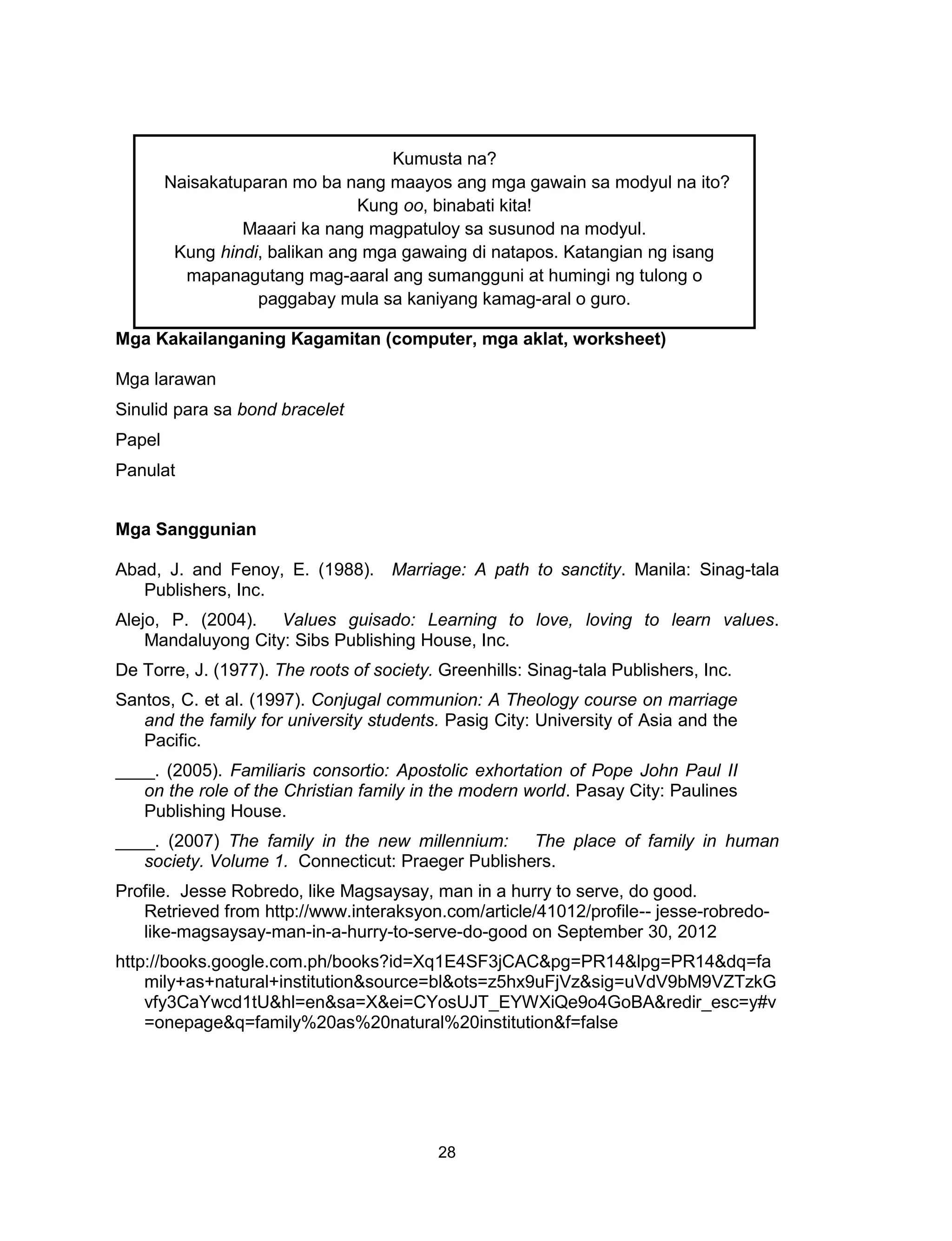 ESP MODULE GRADE 8 | PDF