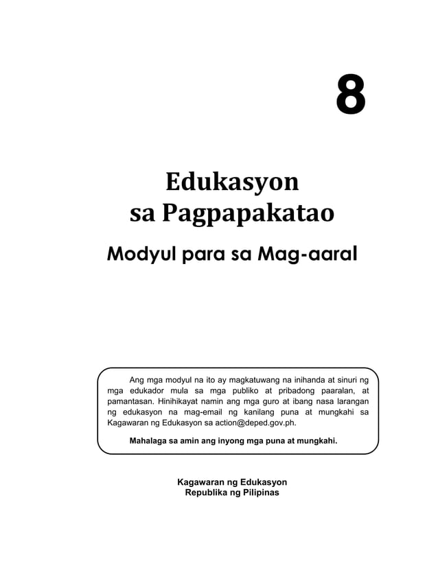 ESP MODULE GRADE 8 | PDF