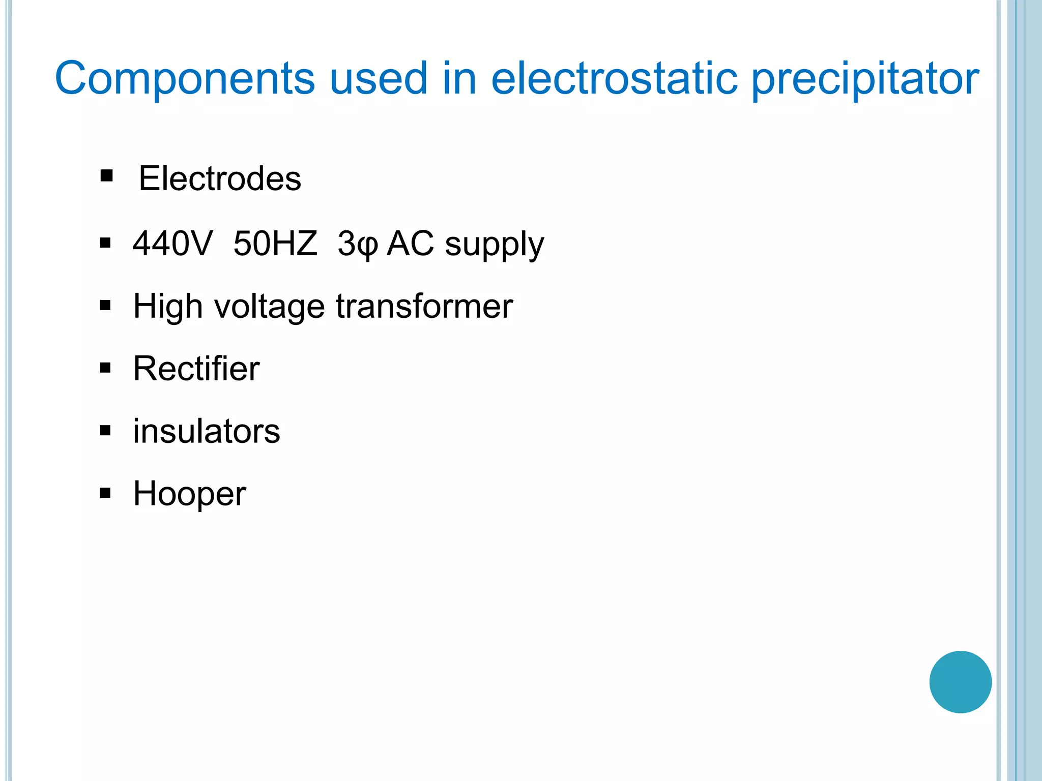 ESP (Electrostatic precipitator) | PPTX
