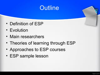 ENGLISH FOR SPECIFIC PURPOSES | PPT