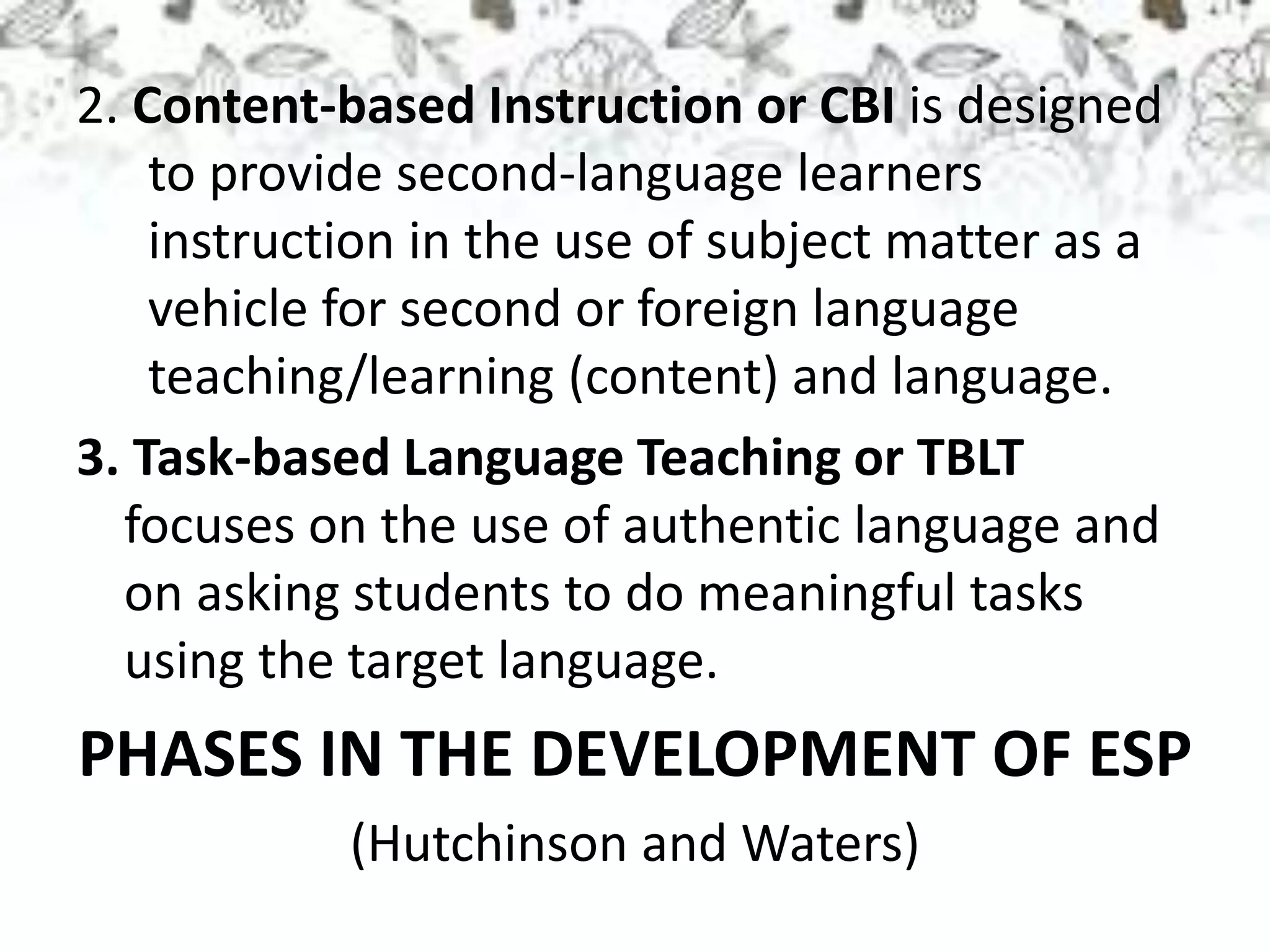 HISTORY, GROWTH AND PHASES OF ESP | PPTX