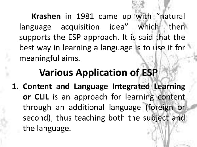 HISTORY, GROWTH AND PHASES OF ESP | PPTX | Education