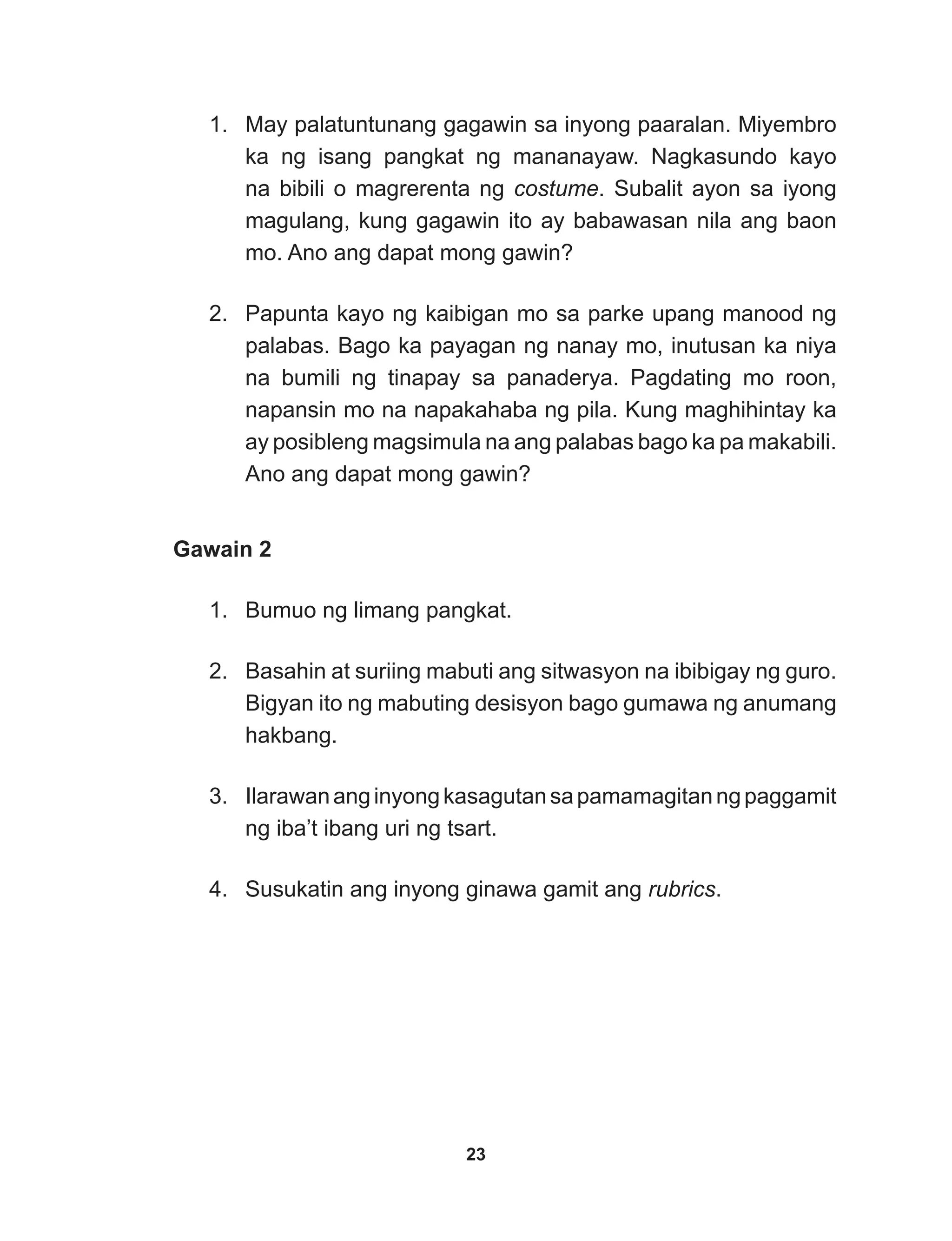 K TO 12 GRADE 4 LEARNER’S MATERIAL IN ESP (Q1-Q4) | PDF