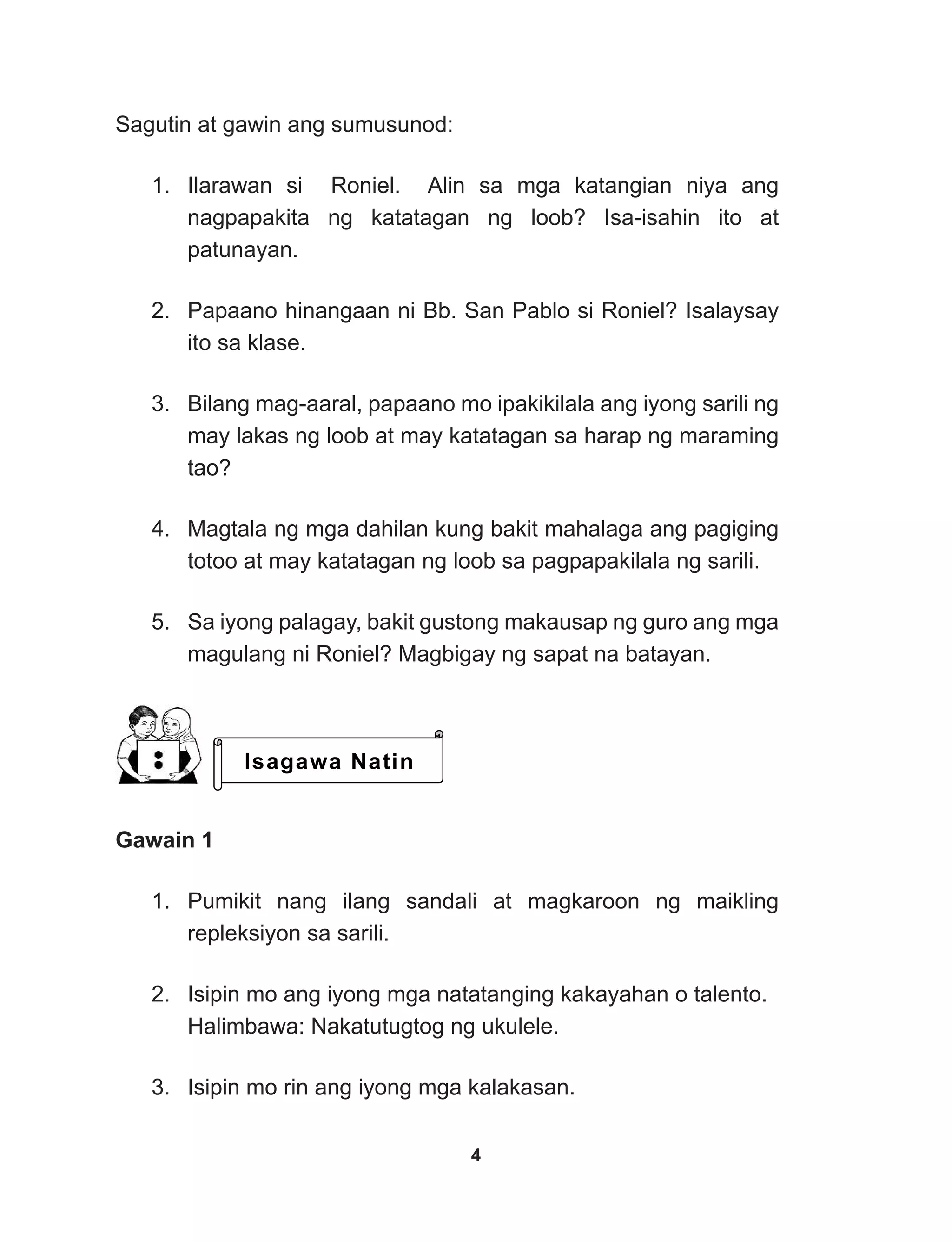 K TO 12 GRADE 4 LEARNER’S MATERIAL IN ESP (Q1-Q4) | PDF
