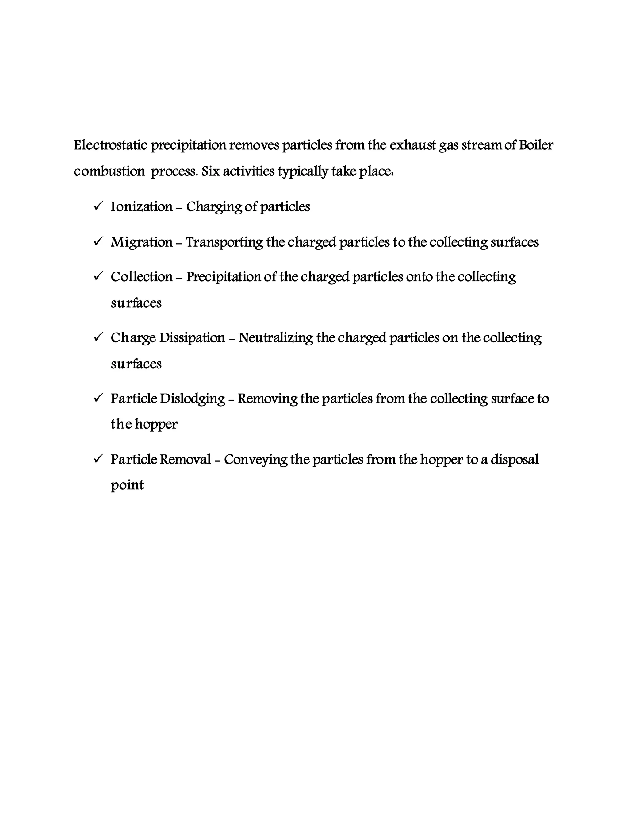 Electrostatic precipitator | DOCX