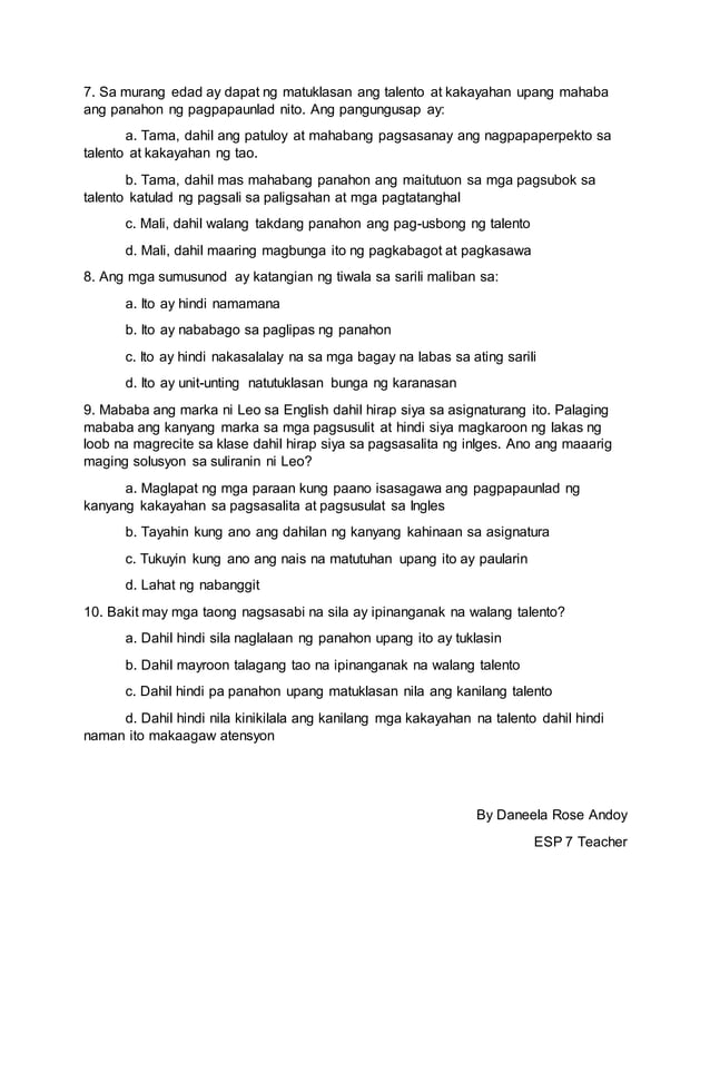 module 2 in ESP 7 | DOCX