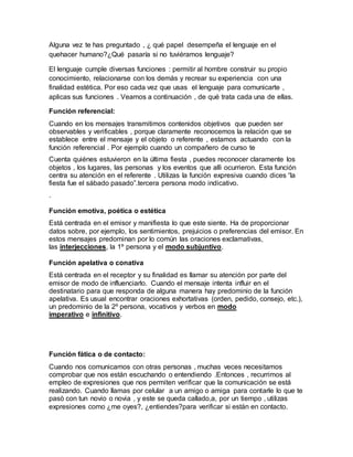 Elementos de la comunicación | DOCX