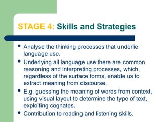 STAGES FOR SPECIFIC PURPOSES / Stages of ESP | PPTX