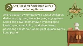 Pagpupunyagi at Kasipagan: Mga Kwento ng Tagumpay at Pag-unlad sa ...