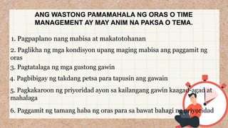 observation materials ESP-9_ Paggamit ng Oras.pptx