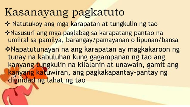 ESP-9 QUARTER 2 karapatan at tungkulin p | PPTX