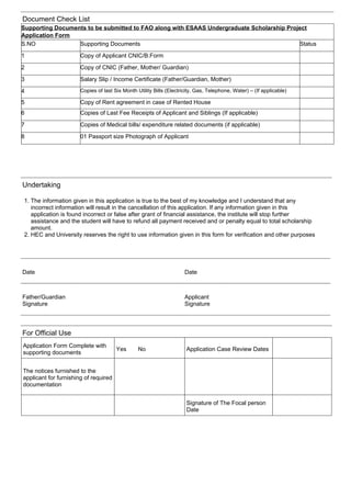 Esp application form | PDF