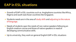 ESP Course- chapter 3 - English for academic purposes | PDF