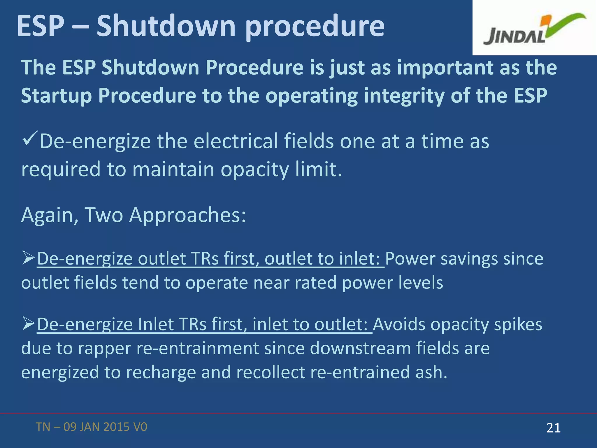 Esp design, operation & maintenance | PPTX