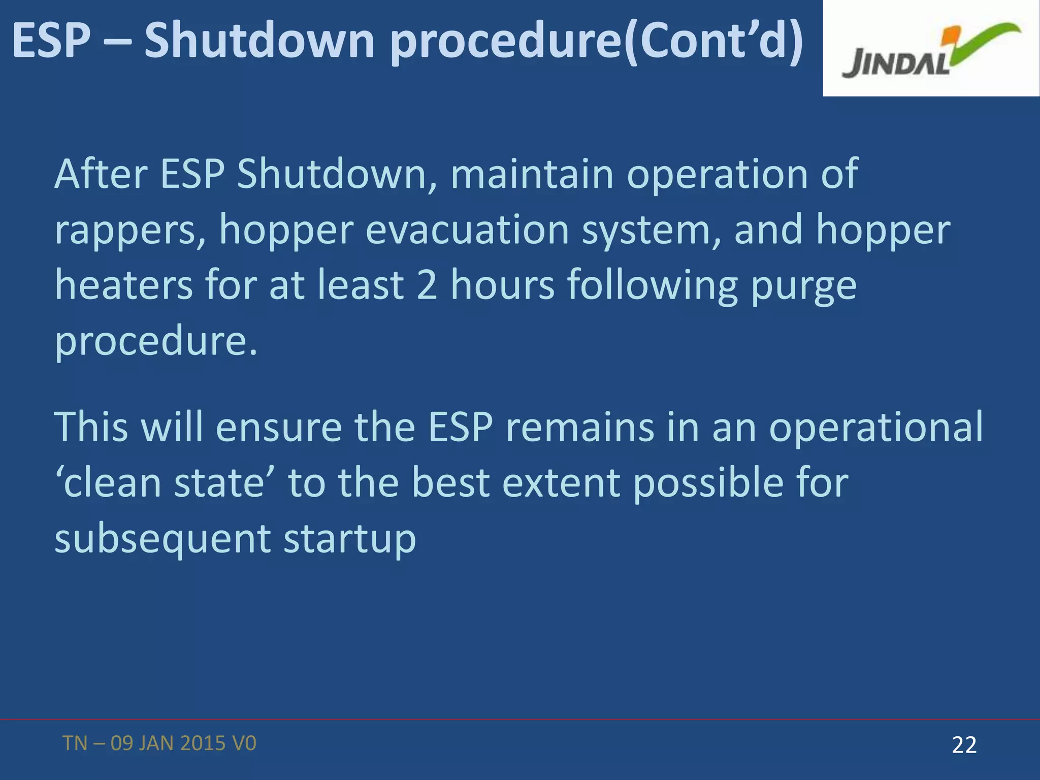 Esp design, operation & maintenance | PPTX