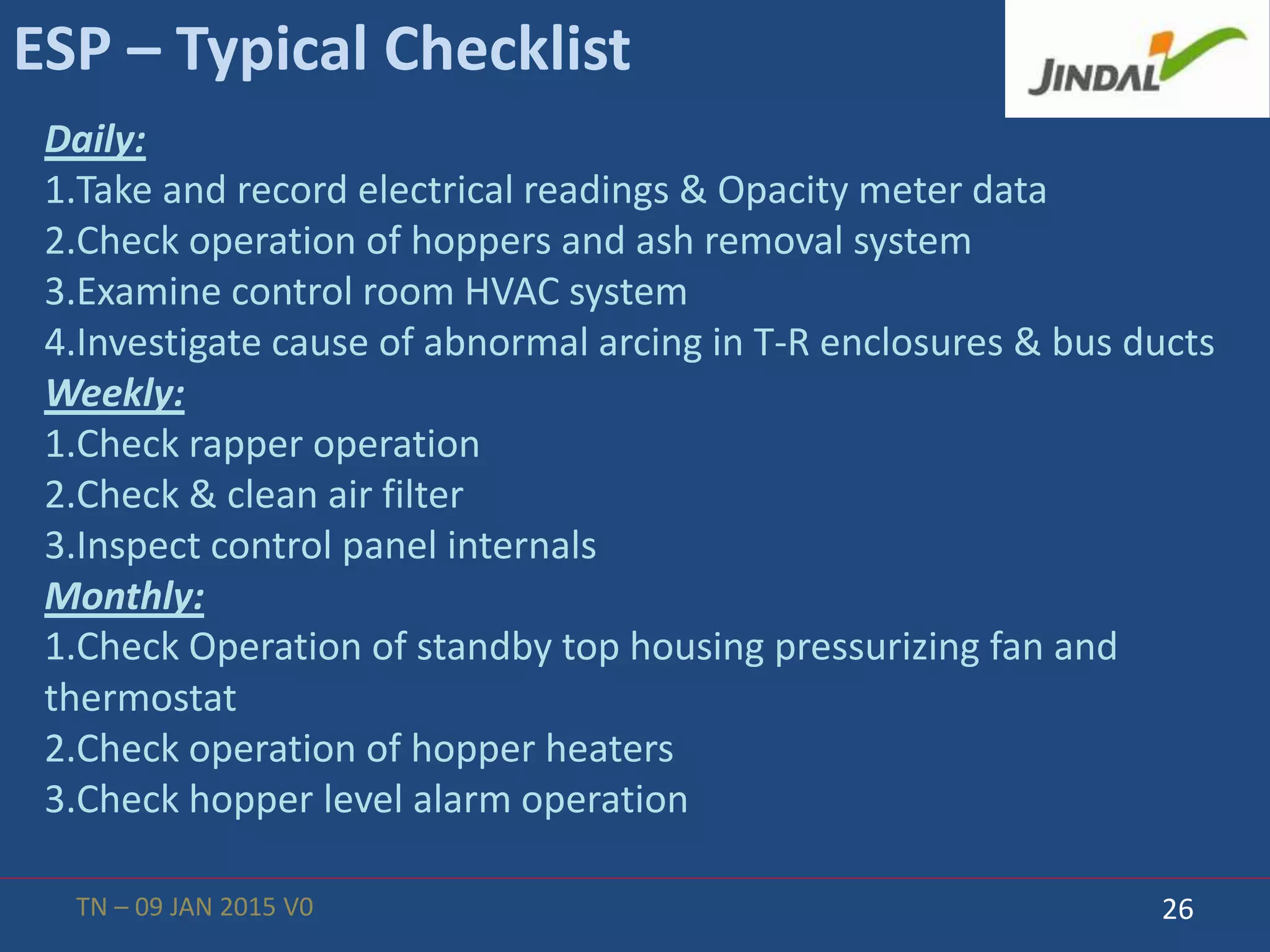 Esp design, operation & maintenance | PPTX