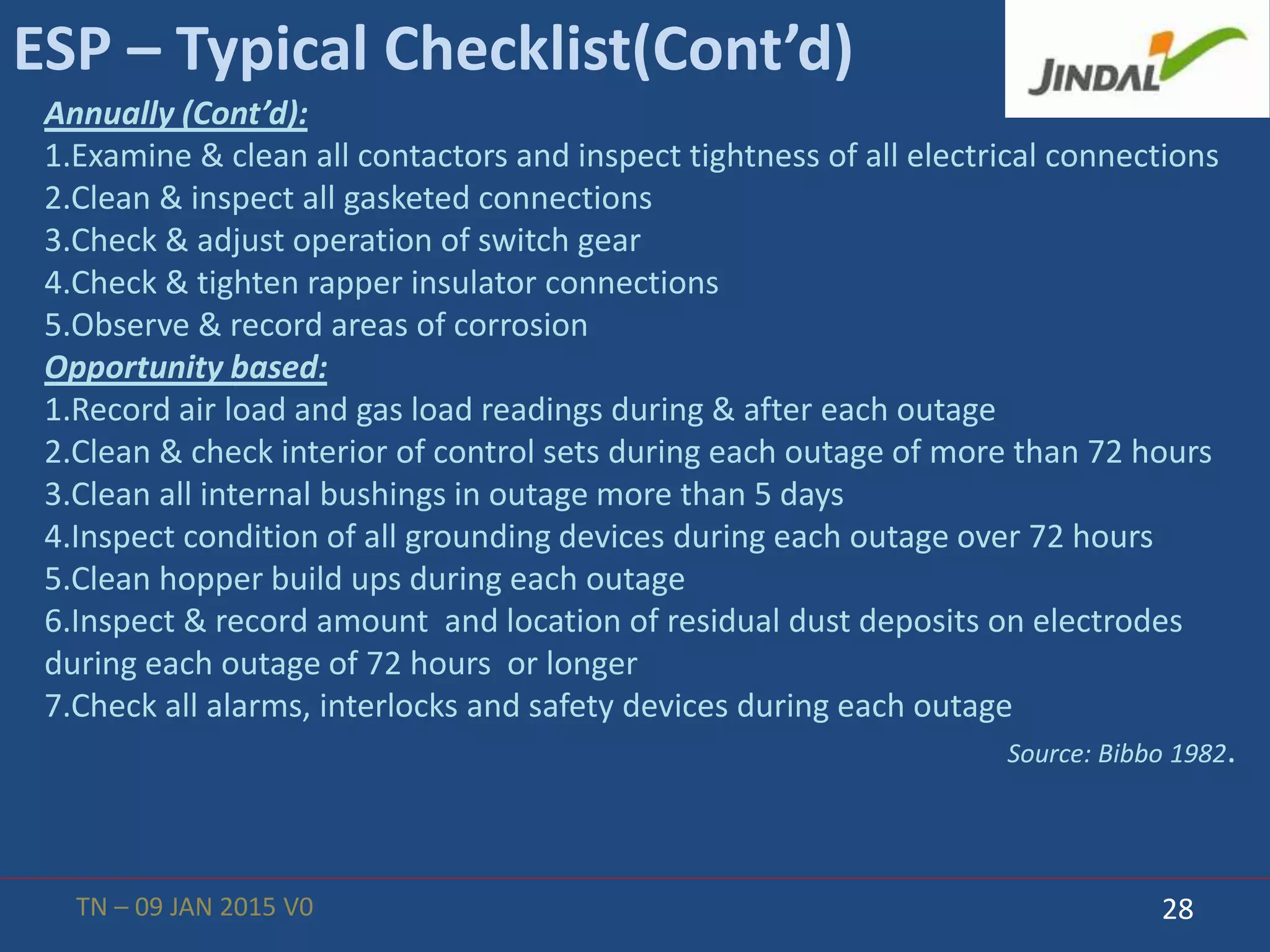 Esp design, operation & maintenance | PPTX