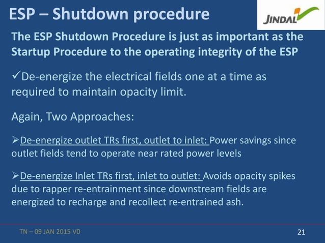 Esp design, operation & maintenance | PPTX