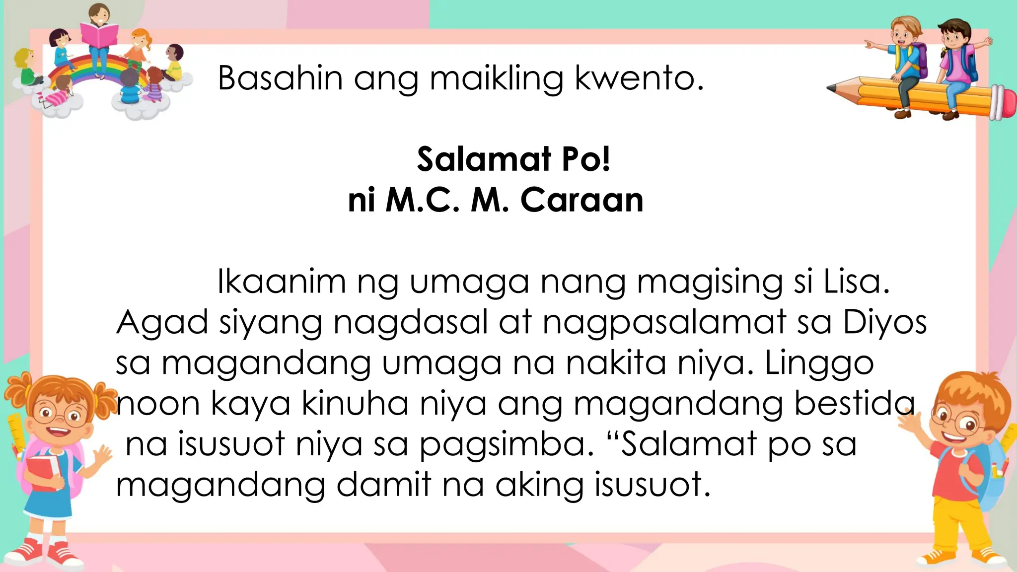Esp Week 3 Paraan Ng Pasasalamat Sa Diyos Pptx