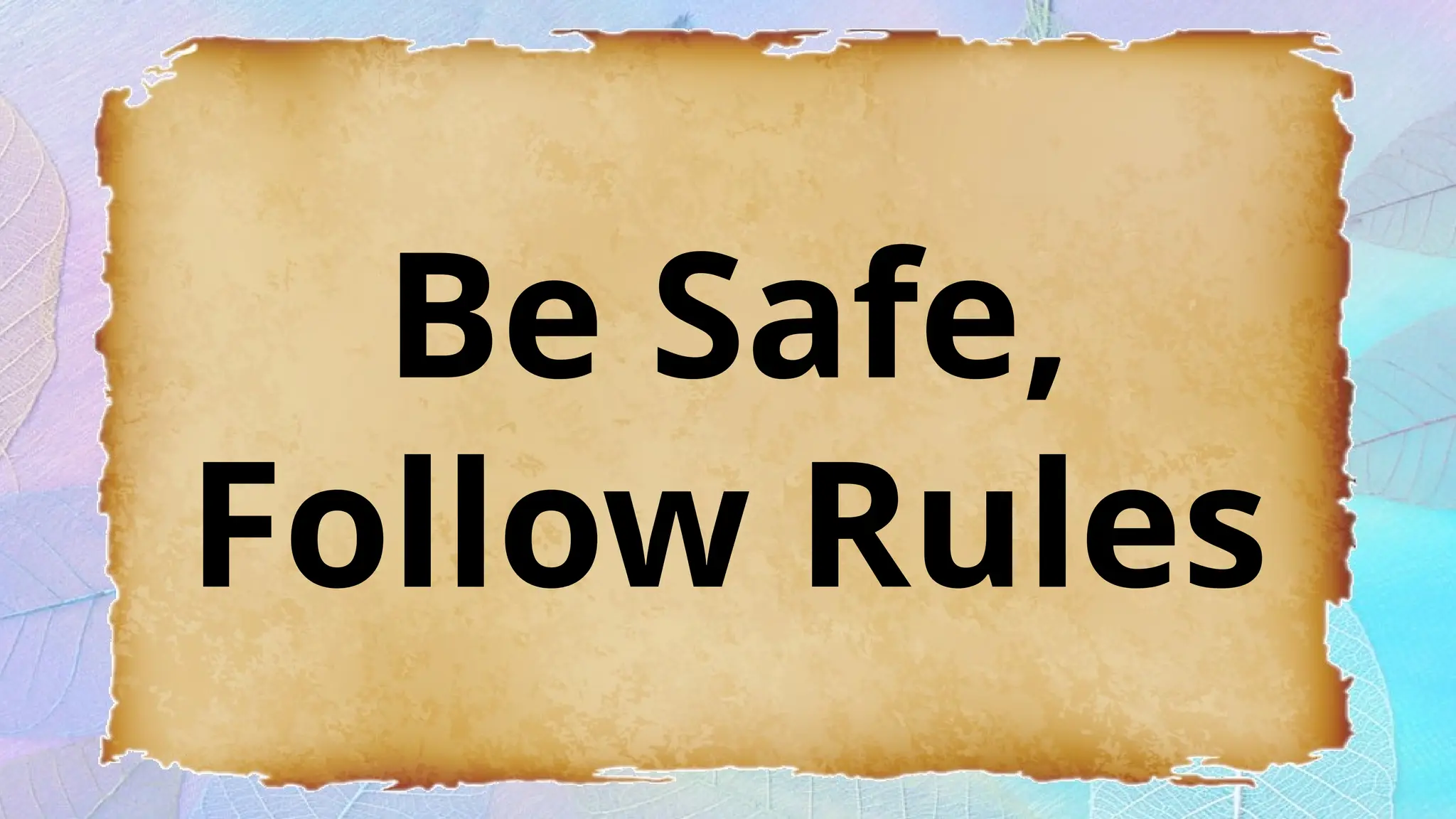 ESP - Week 7 Be safe and follow rules.pptx