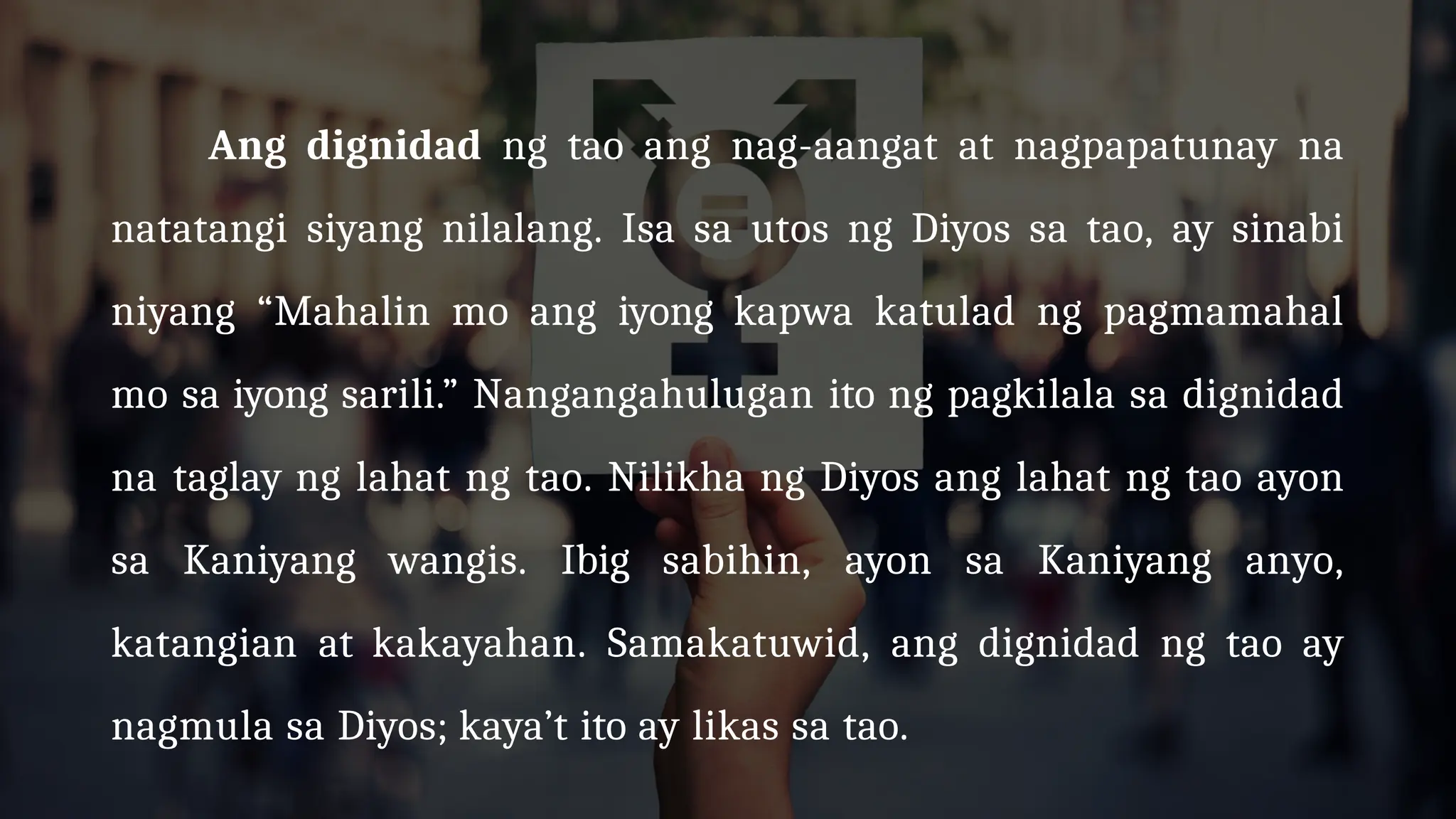 ESP 10 - 4.1 - Paggalang sa Dignidad at Seksuwalidad.pptx