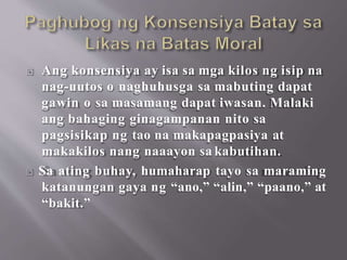Edukasyon sa pagpapakatao Grade 10 ESP10 | PPTX
