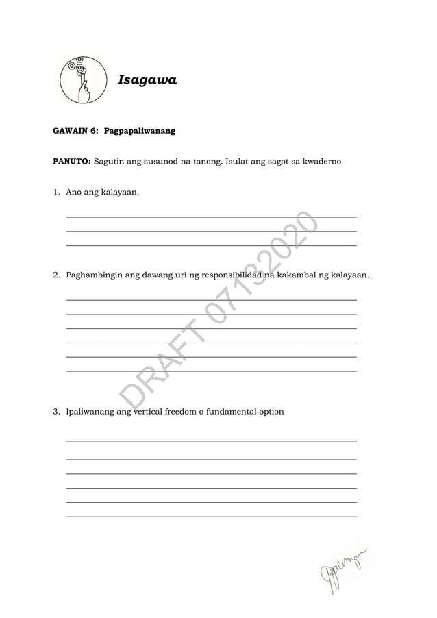 EsP10-Q1-M6-Ang Tunay na Kahulugan ng Kalayaan-v4.pdf