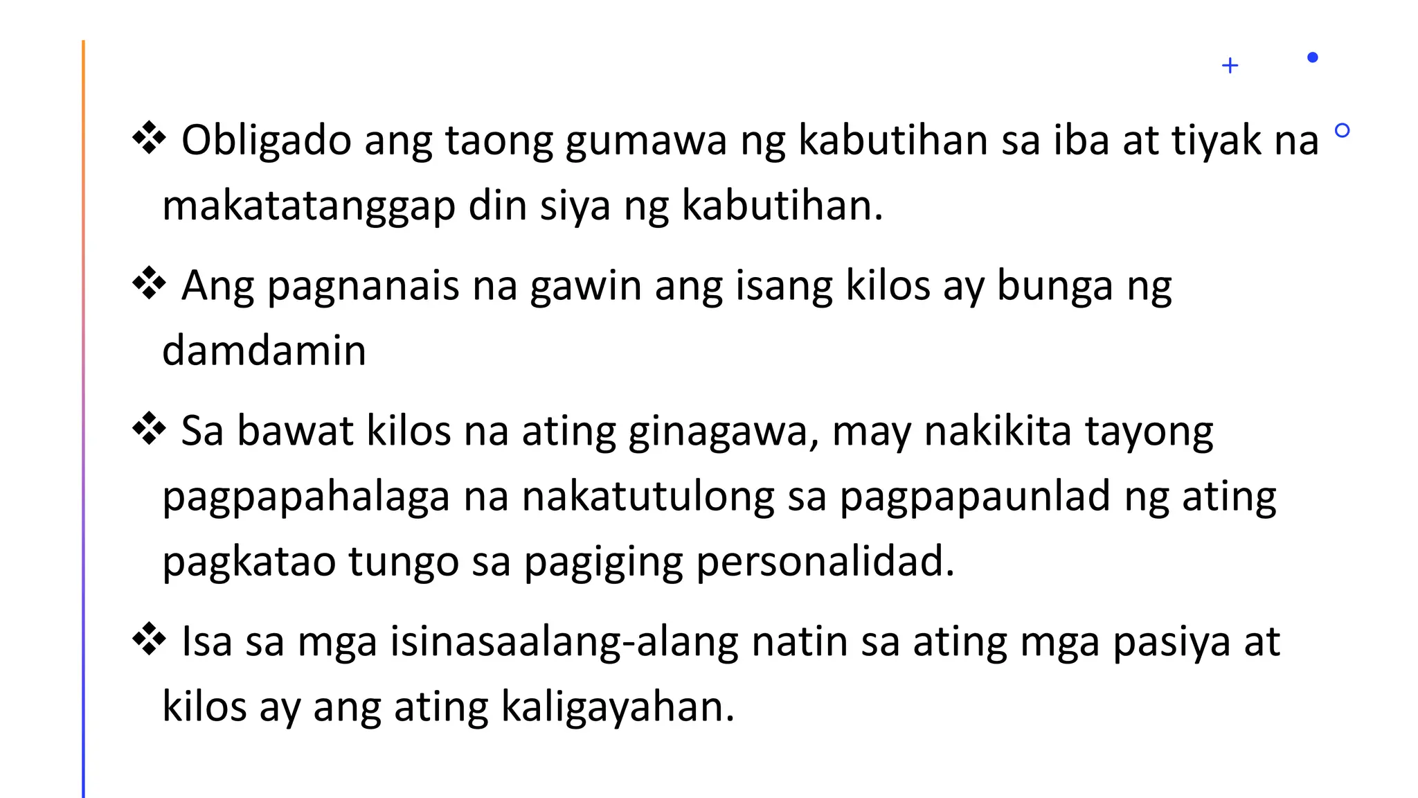 EsP 10 - Q2 - ARALIN 5 ANG KABUTIHAN O KASAMAAN NG KILOS AYON.pptx